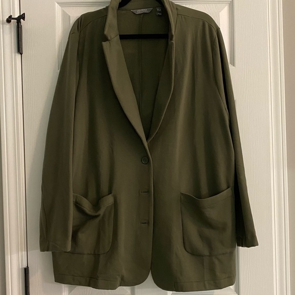 Lisa Rinna Collection | Sweaters | Lisa Rinna Blazer Style Olive Color ...